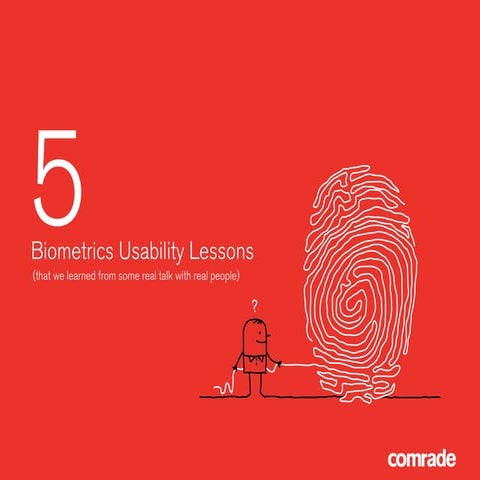 5 Biometrics Usability Lessons Ppt