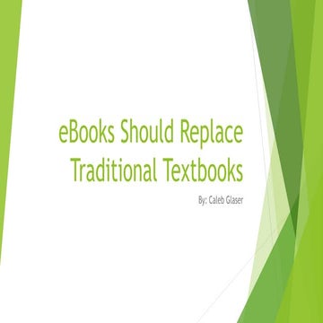 eBooks vs Textbooks | PPT