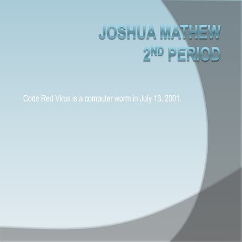 Code Red Virus | PPTX