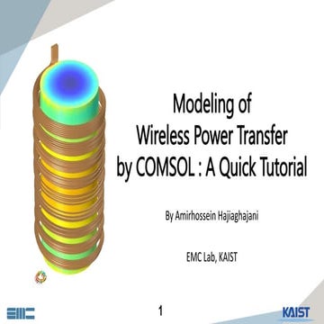 Modeling of Wireless Power Transfer by COMSOL: A Quick Tutorial | PDF
