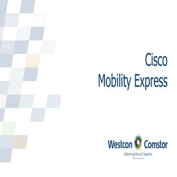 Comstor Mobility Express update | PPTX