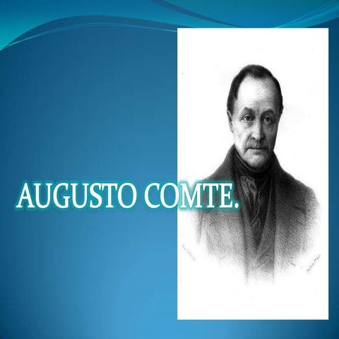 Mapa conceptual Auguste Comte meriyou | PPTX