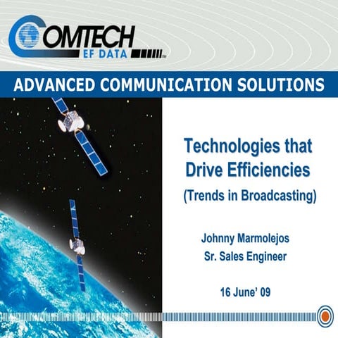 Comtech johnny-bc-day-2009 | PPT