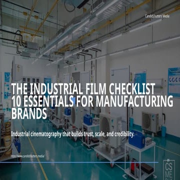 The Industrial Film Checklist 10 Essentials for Manufacturing Brands | PPTX