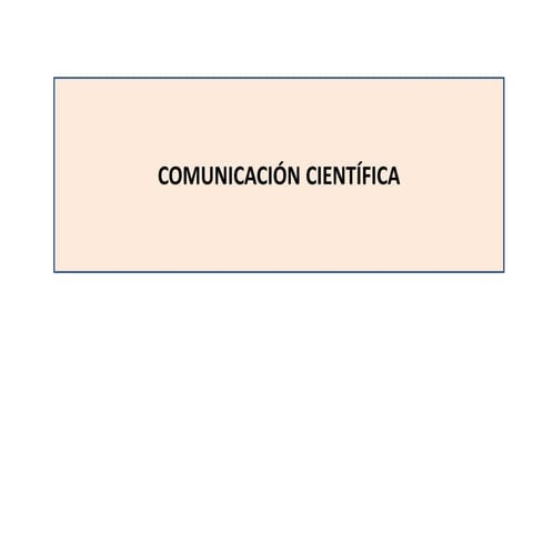 Publicación Científica | PPTX