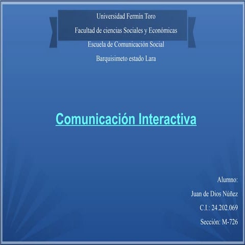 Comunicacion interactiva | PDF