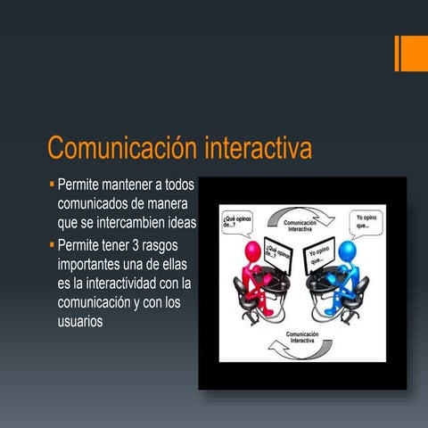 Comunicación Interactiva | PPTX | Web Design and HTML | Internet