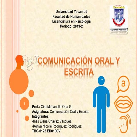 Comunicacion oral y escrita | PPTX