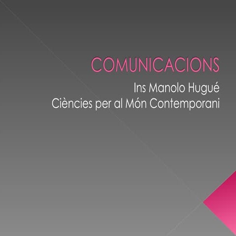 Comunicacions | PPT