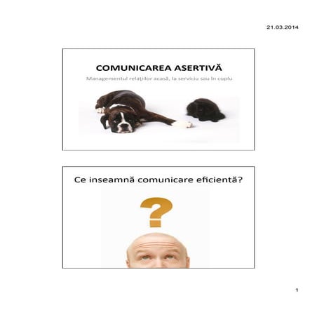 Comunicarea asertiva | PDF