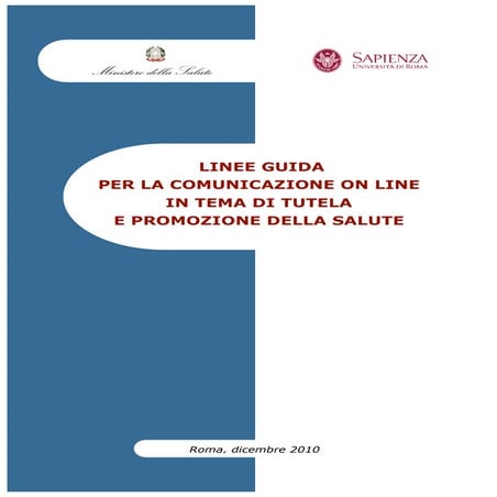 Comunicare la Salute - Linee guida | PDF