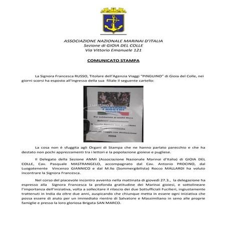 Comunicato stampa 2 | PDF