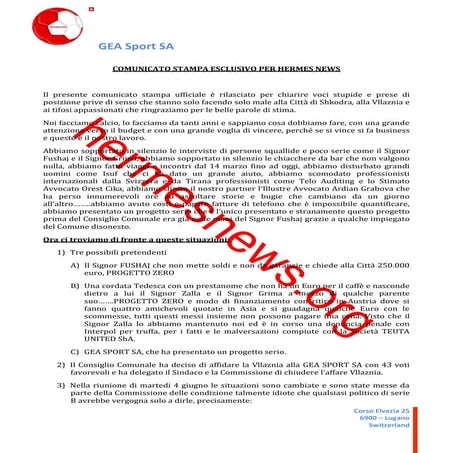 Comunicato stampa (2) | PDF