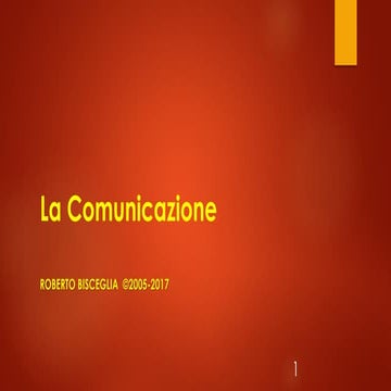 La comunicazione | PPT