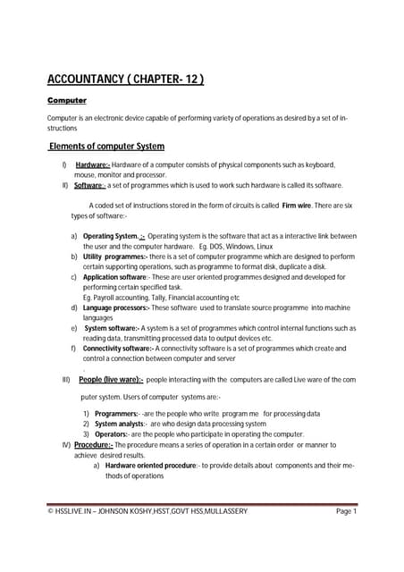Basic organization of computer | PPT