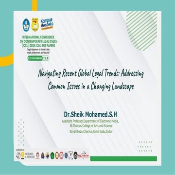 Recent Global Legal Trends: Addressing Common Issues in a Changing ...