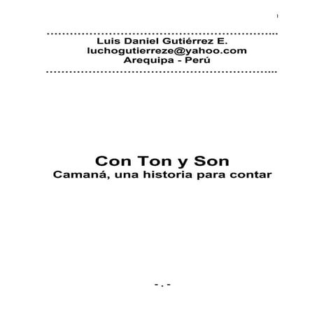 Con Ton Y Son | PDF