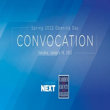 Spring 2022 Opening Day Convocation | PPT