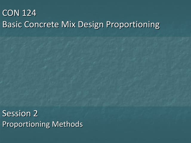 Saturated Surface Dry COndition.ppt