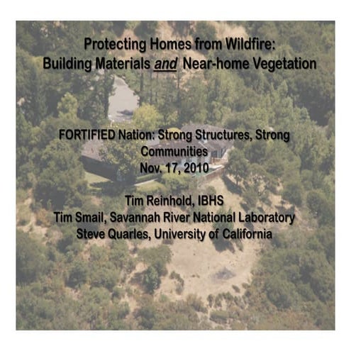 Wildfire Solutions through Science | PDF | Home & Garden