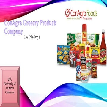 Conagra grocery products company | PPT