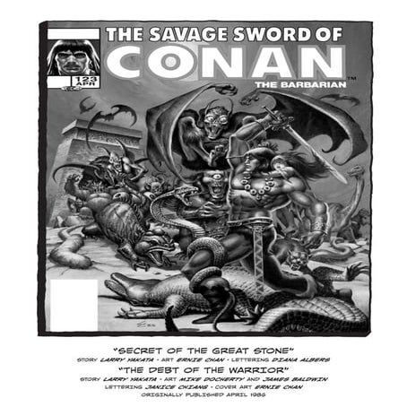 Conan the barbarian secret of the great stone | PDF