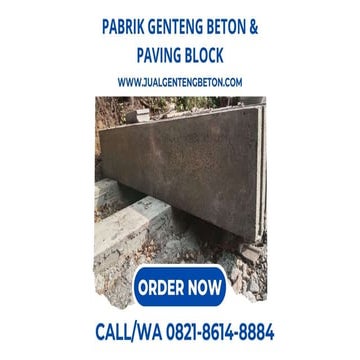 Conblock Jalan pengiriman ke kota malang | PPTX