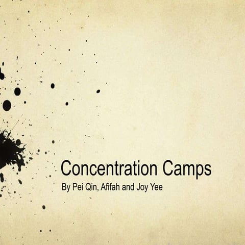 Concentration camps presentation | PPT