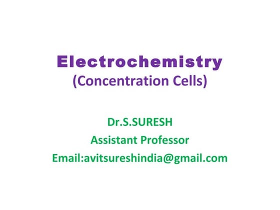 Determination of cell constant | PDF