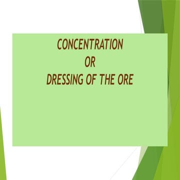 concentration of ore PPT.pptx which helps in civil candidates | PPTX