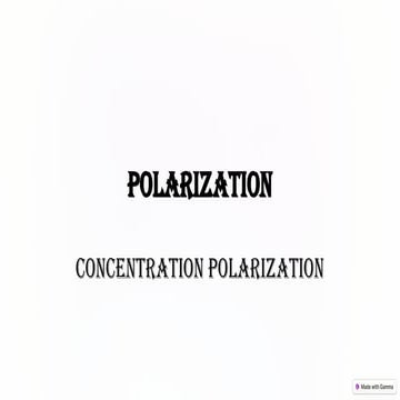 Concentration Polarization of electrochemical cell | PPTX