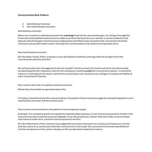 Concentration risk pattern | DOCX