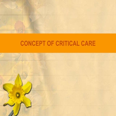 Critical care nursing | PPTX