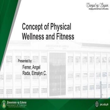 Concept Of Physical Wellness And Fitness Pdf