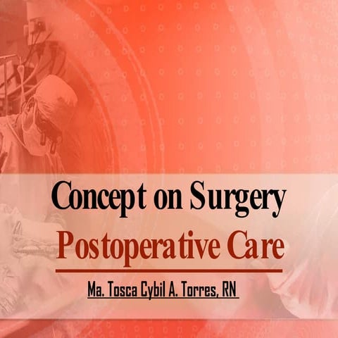 Post operative care | PPT