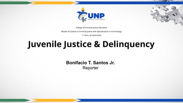 JUVENILE DELINQUENCY AND JUVENILE JUSTICE SYSTEM.pptx