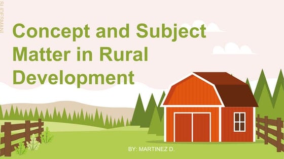 Rural Development Meaning, definition and concepts | PPTX | Debated ...