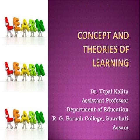 Concept and theories of learning | PPTX