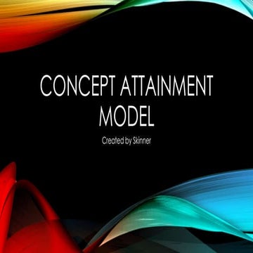 Concept Attainment Model | PPT
