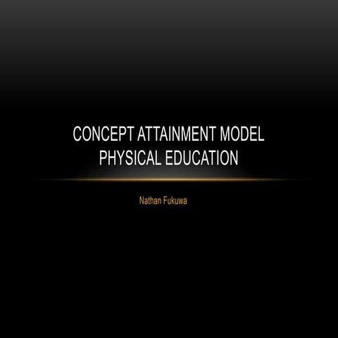 Concept Attainment Model 1 | PPTX
