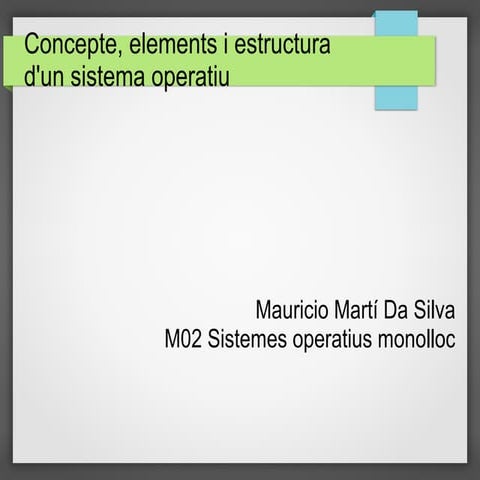Concepte, elements i estructura d'un sistema operatiu | ODP