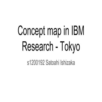 Concept map in IBM | PPTX
