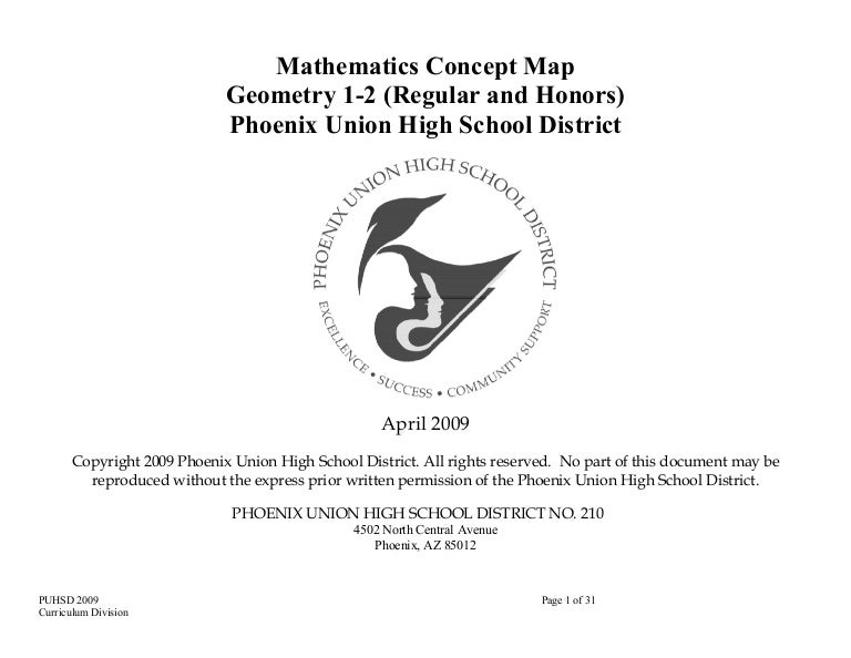 Concept map geometry