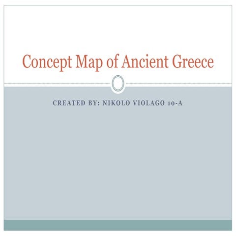 Concept Map of Ancient Greece | PPT