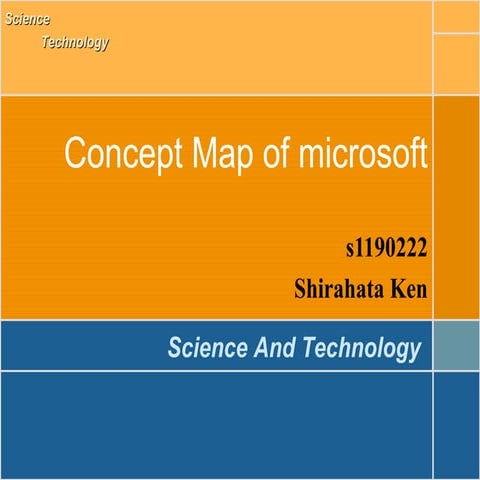 Concept map of microsoft | PPT