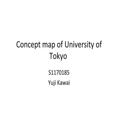 Concept map of university of tokyo | PPT