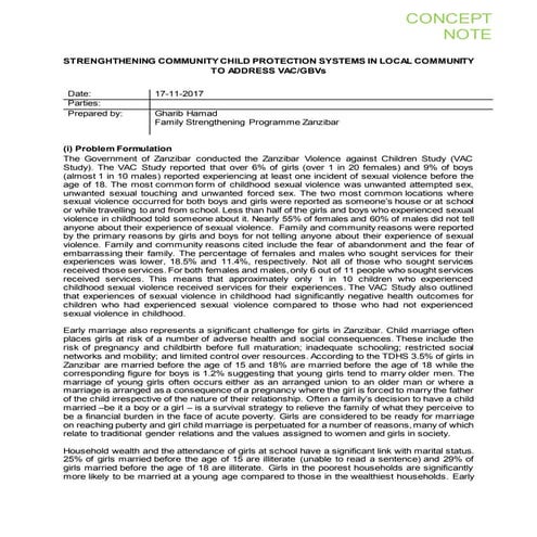 Concept note community capacity building | DOCX