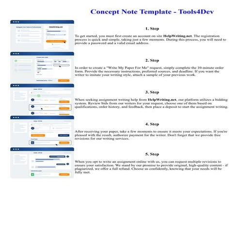 Concept Note Template - Tools4Dev | PDF