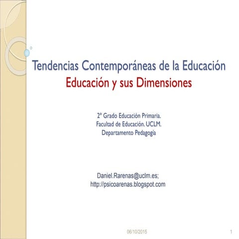 Concepto de educacion | PDF