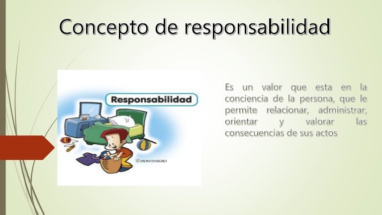 Concepto de responsabilidad